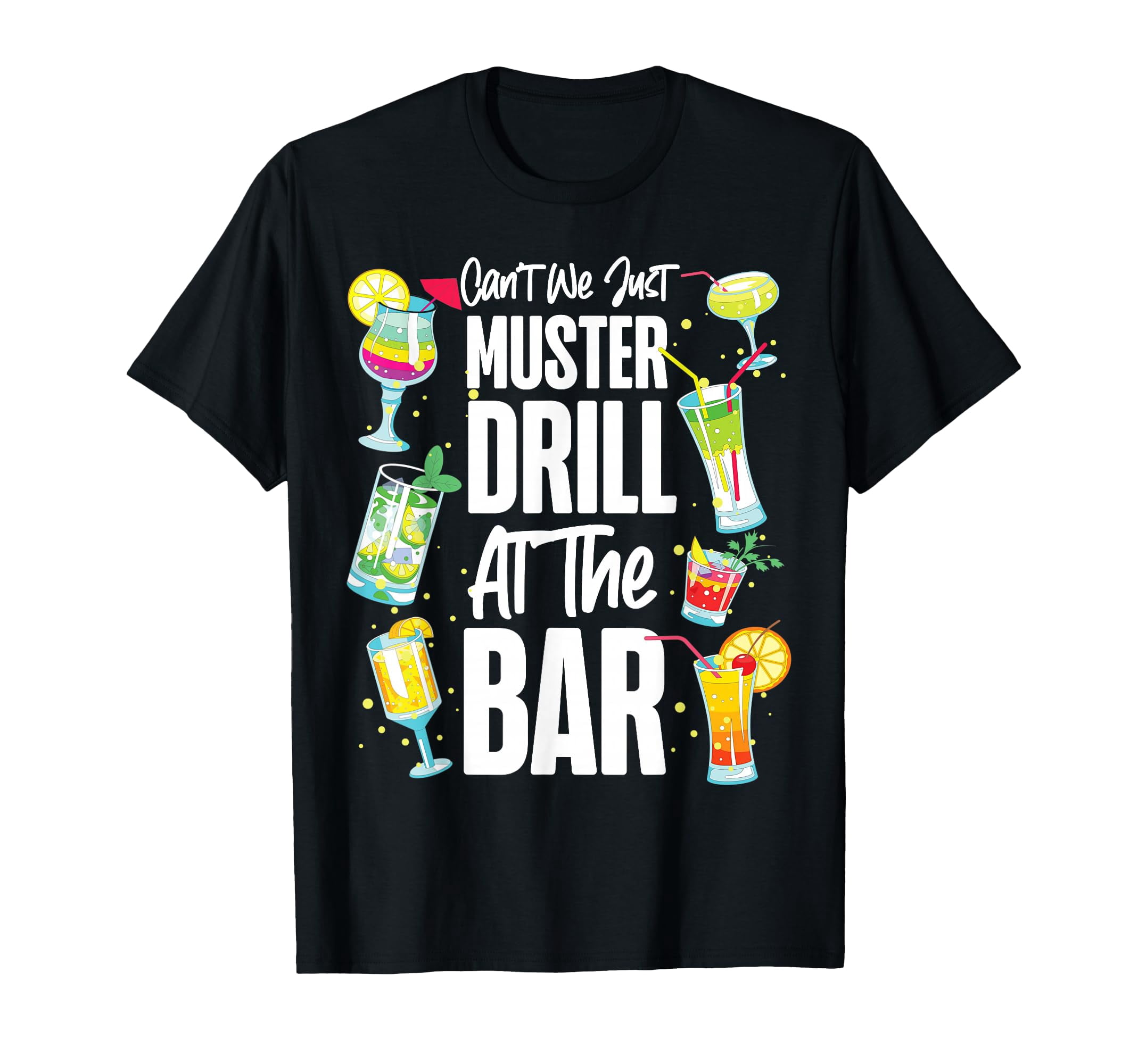 Cruise Ship Vacation Muster Drill Graphic T-Shirt for Fun Travel ...