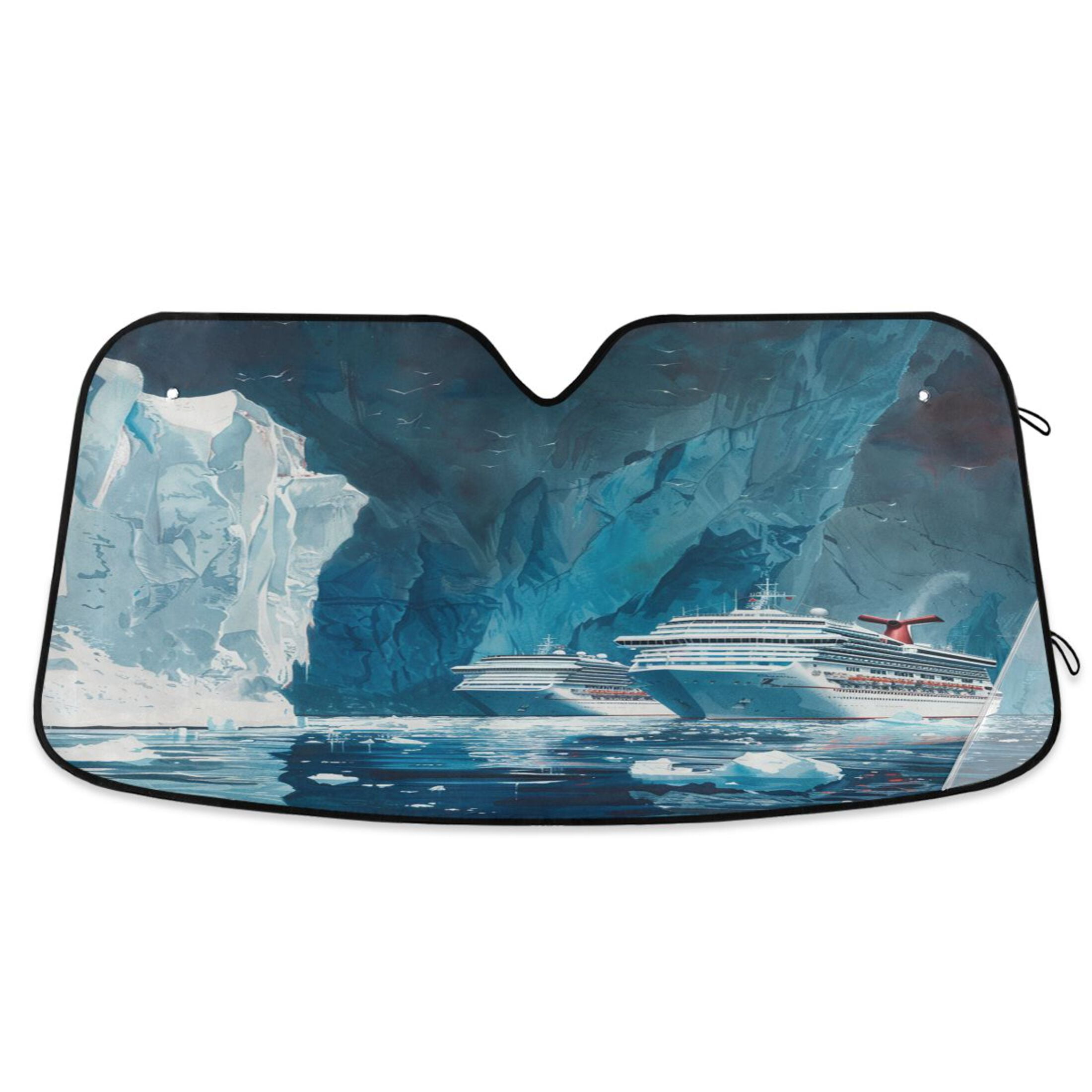 Cruise Ships Across The Icebergs Windshield Sun Shade Automobile Visor ...