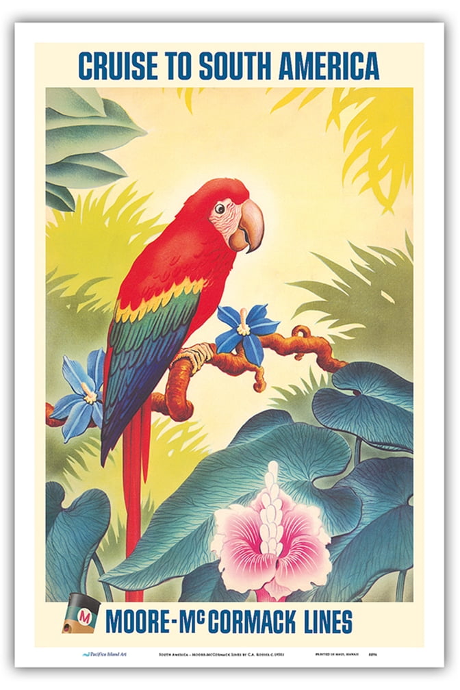 Cruise to South America - Scarlet Parrot - Moore-McCormack Lines ...