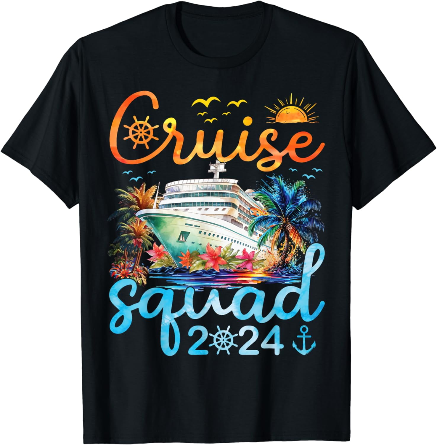Cruise Squad 2024 Family Group Matching Cruising Vacation T-Shirt ...