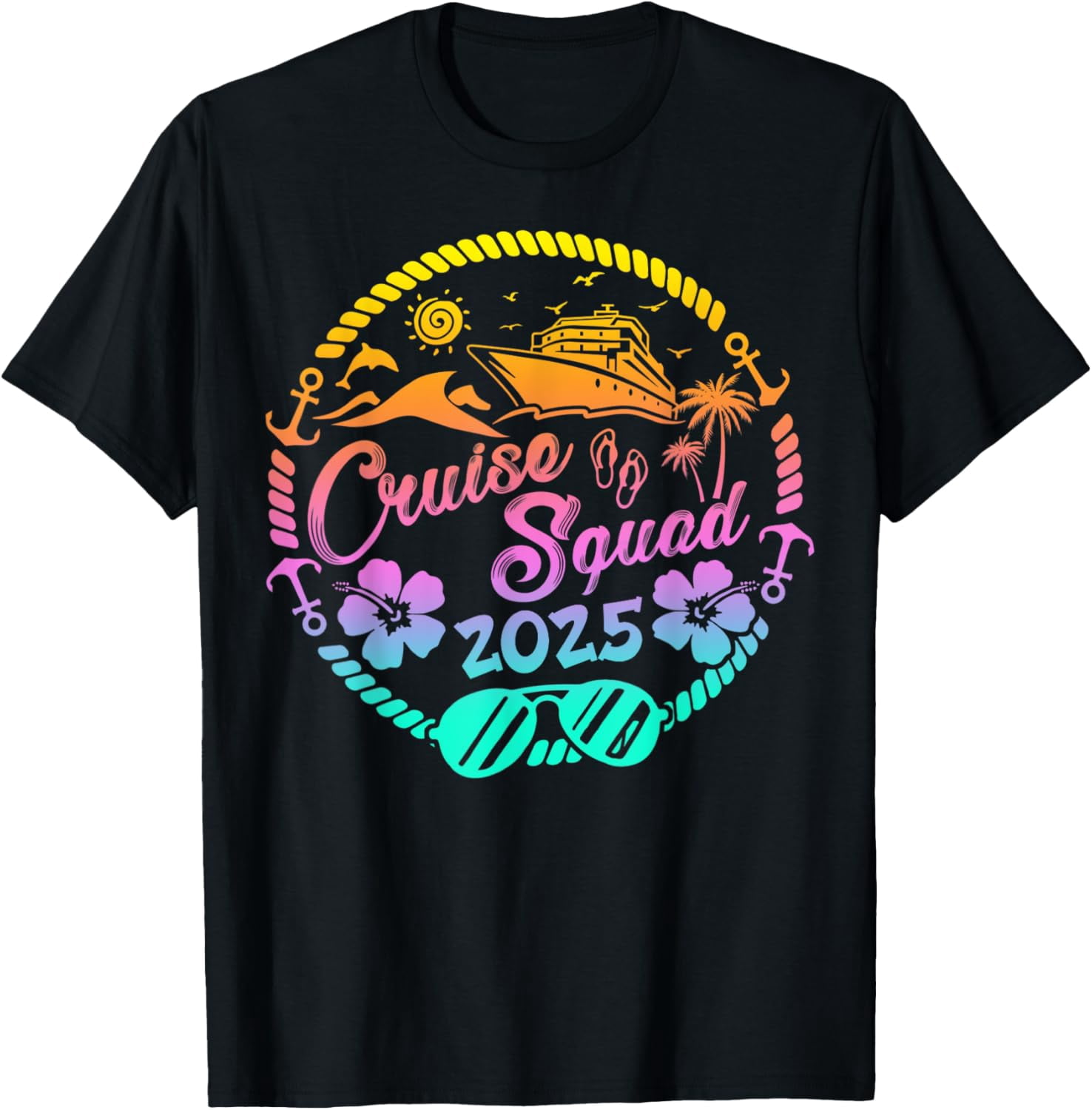 Cruise Squad 2025 Family Friends Vacation Matching Group T-Shirt ...