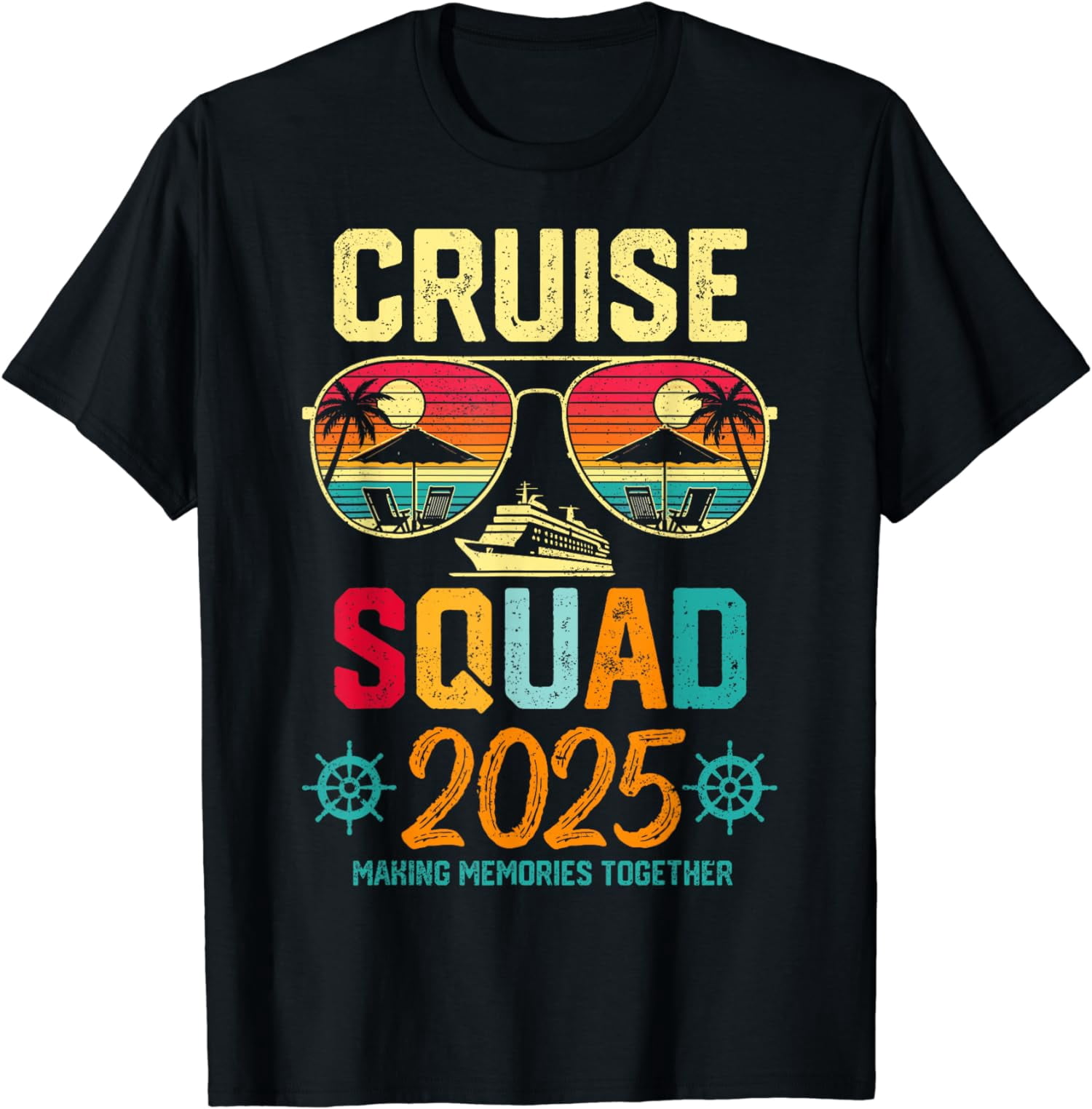 Cruise Squad 2025 Vintage Squad Family Vacation Summer 2025 T-Shirt ...