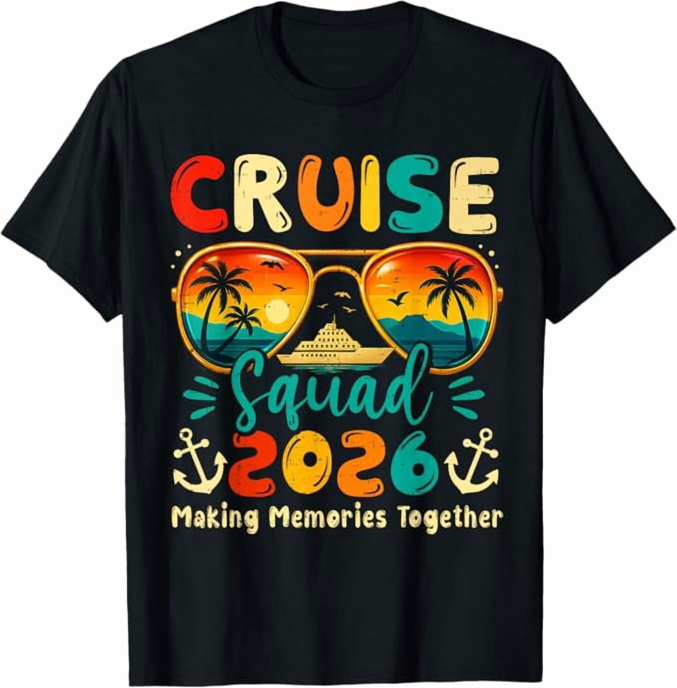 Cruise Squad 2026 Family Group Matching Summer Vacation T-Shirt with ...