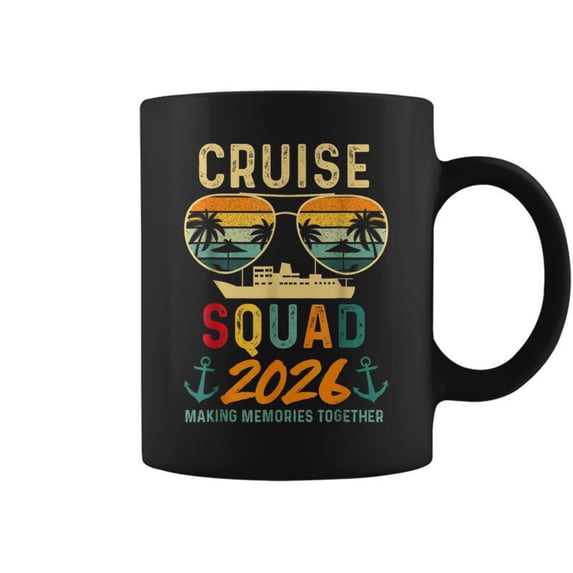 Cruise Squad 2026 Family Vacation Matching Group Summer Coffee Mugs ...