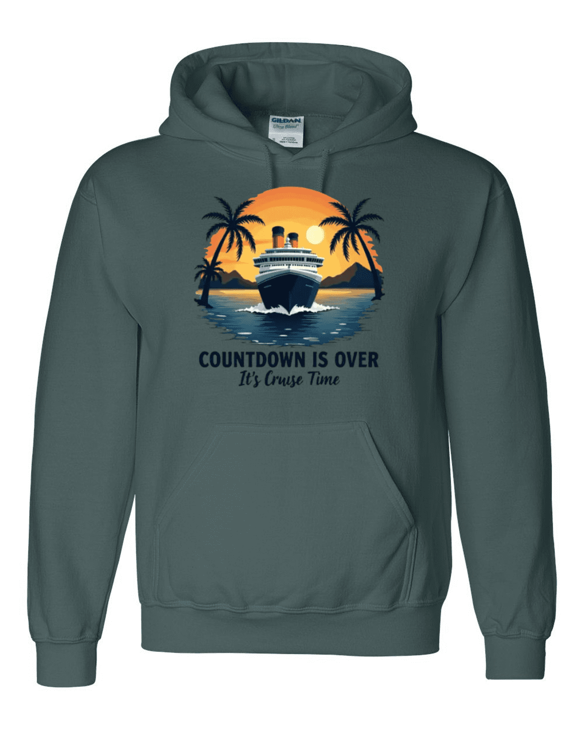 Cruise Time Countdown Vacation Outfit Nautical Theme Style Hoodie Shirt ...
