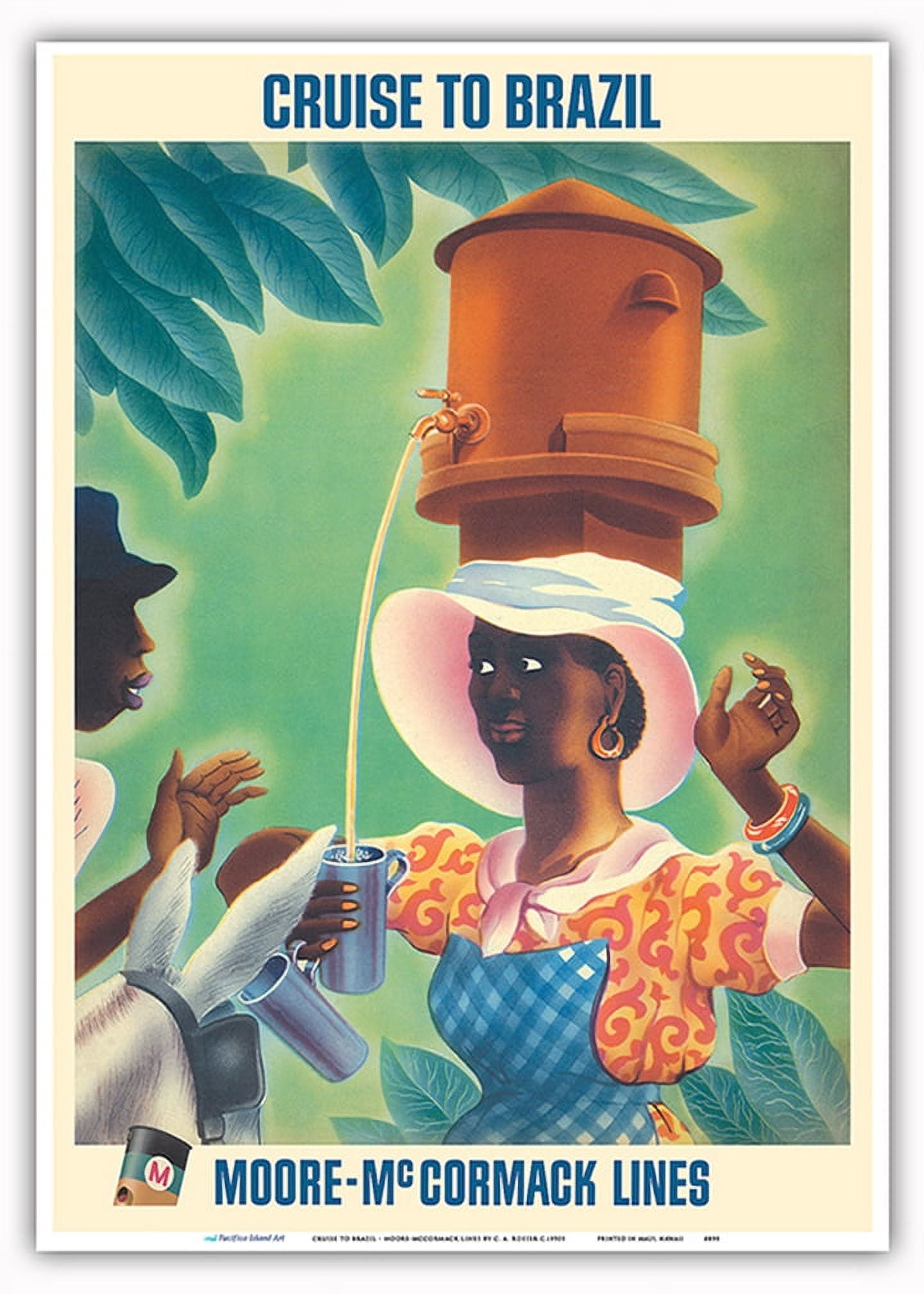 Cruise to Brazil - Tea Seller - Moore-McCormack Lines - Vintage Menu ...