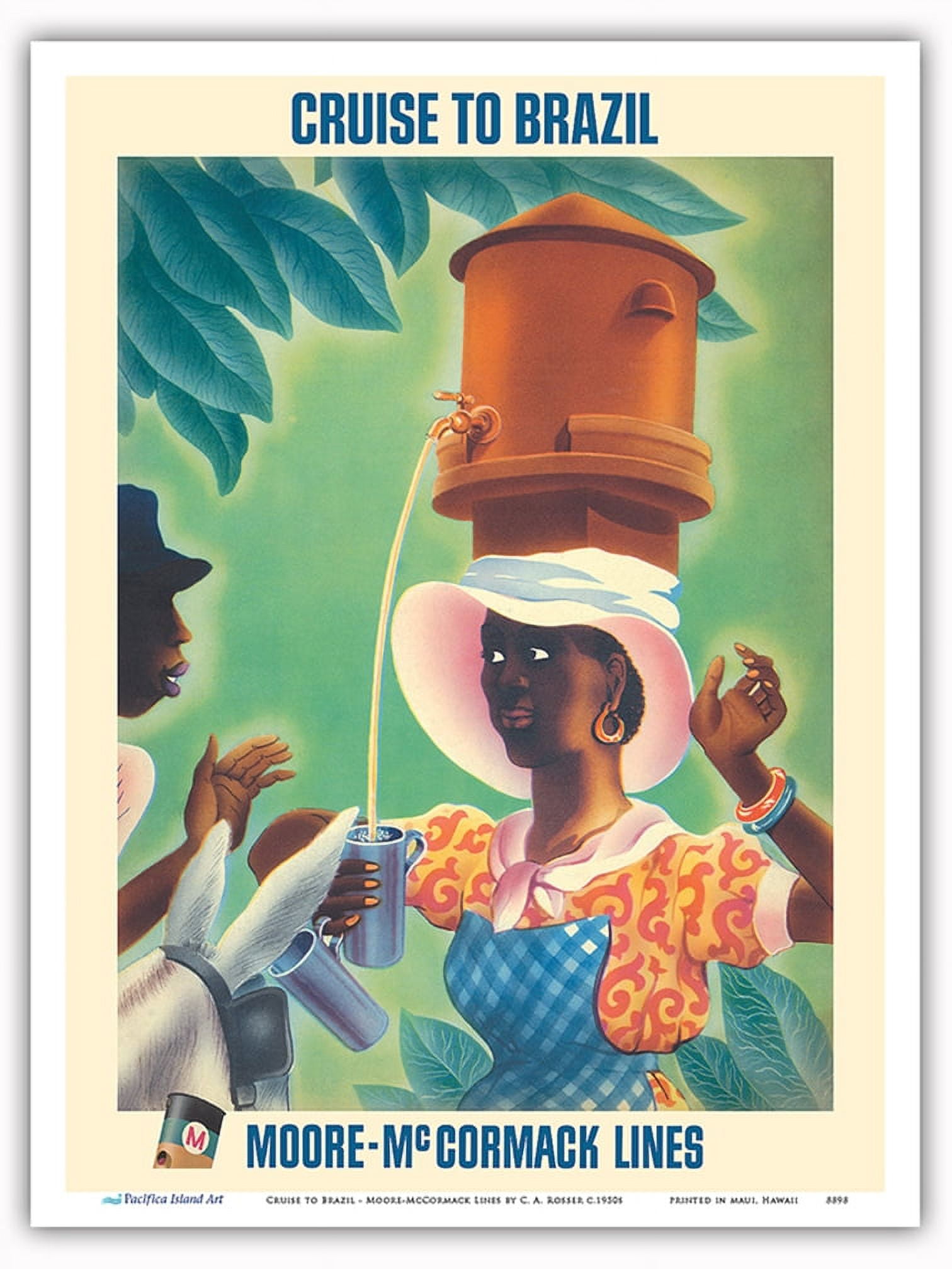 Cruise to Brazil - Tea Seller - Moore-McCormack Lines - Vintage Menu ...