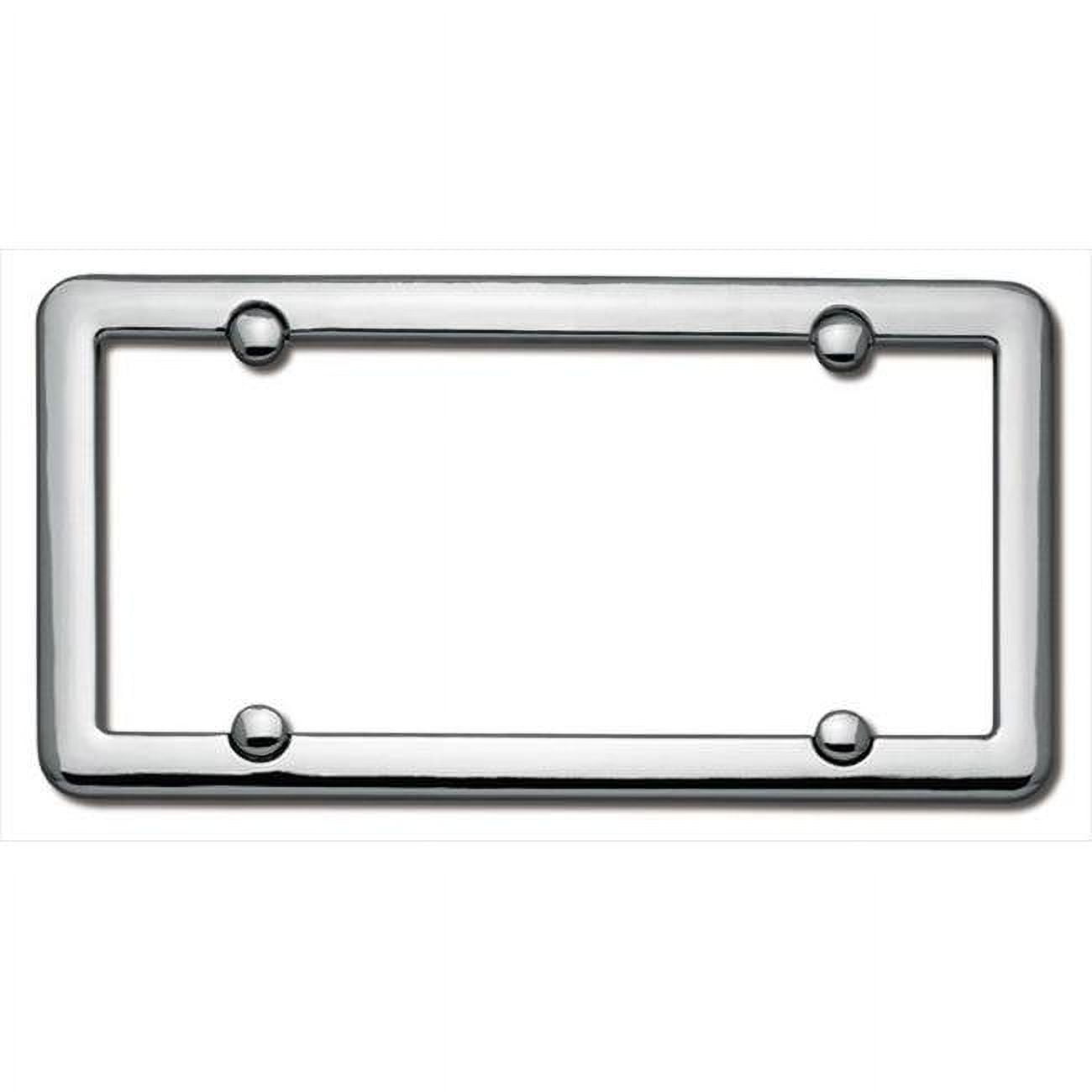 Cruiser 20630 License Plate Frame Without Design; Chrome; Die Cast Zinc ...