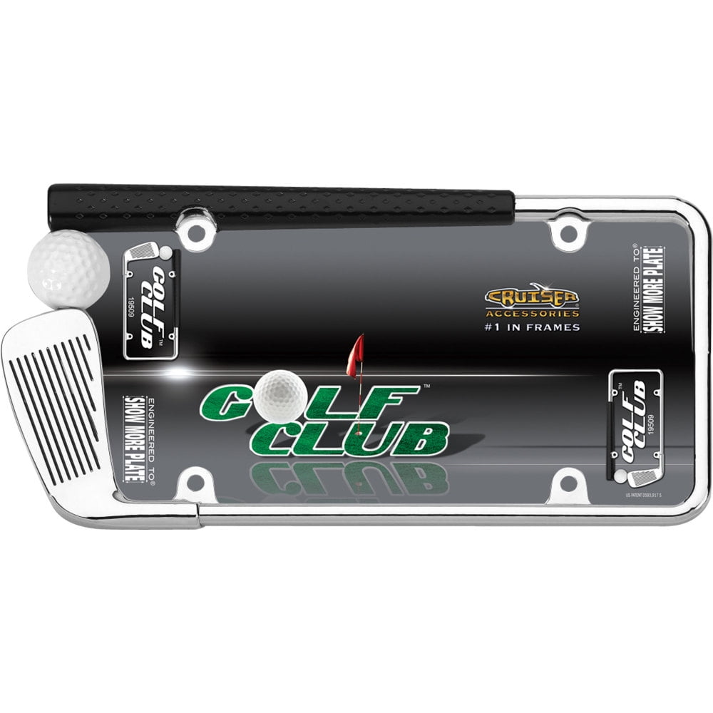 Cruiser Accessories 19509 Golf Club License Plate Frame - Chrome ...