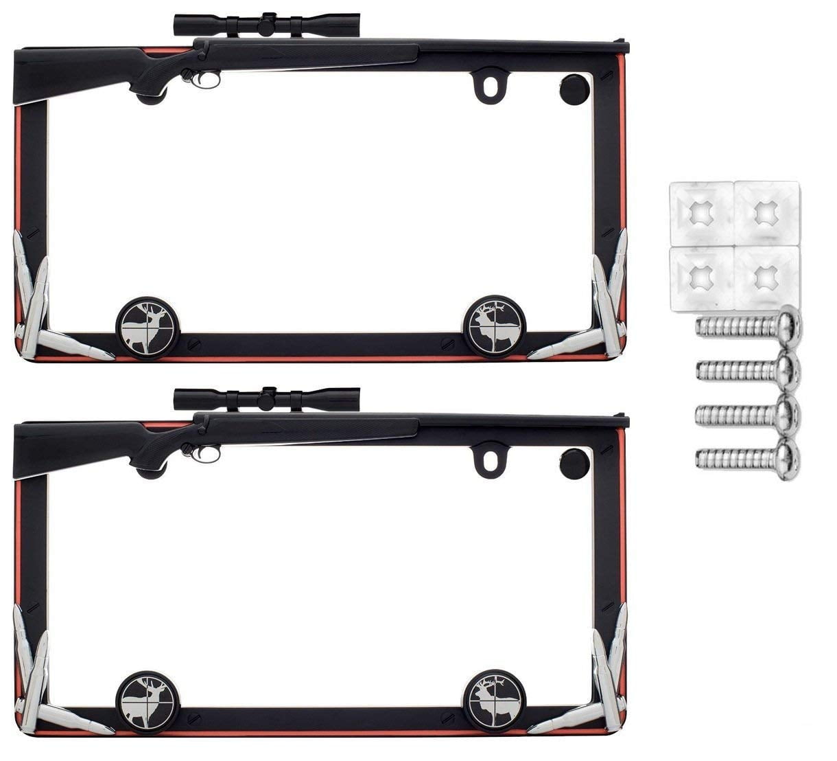 Cruiser Accessories 19656 Matte Black/Orange Hunting License Plate ...