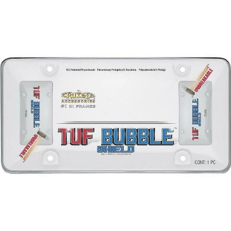 Cruiser Accessories 73100 License Plate Frame - Tuf Bubble Shield ...
