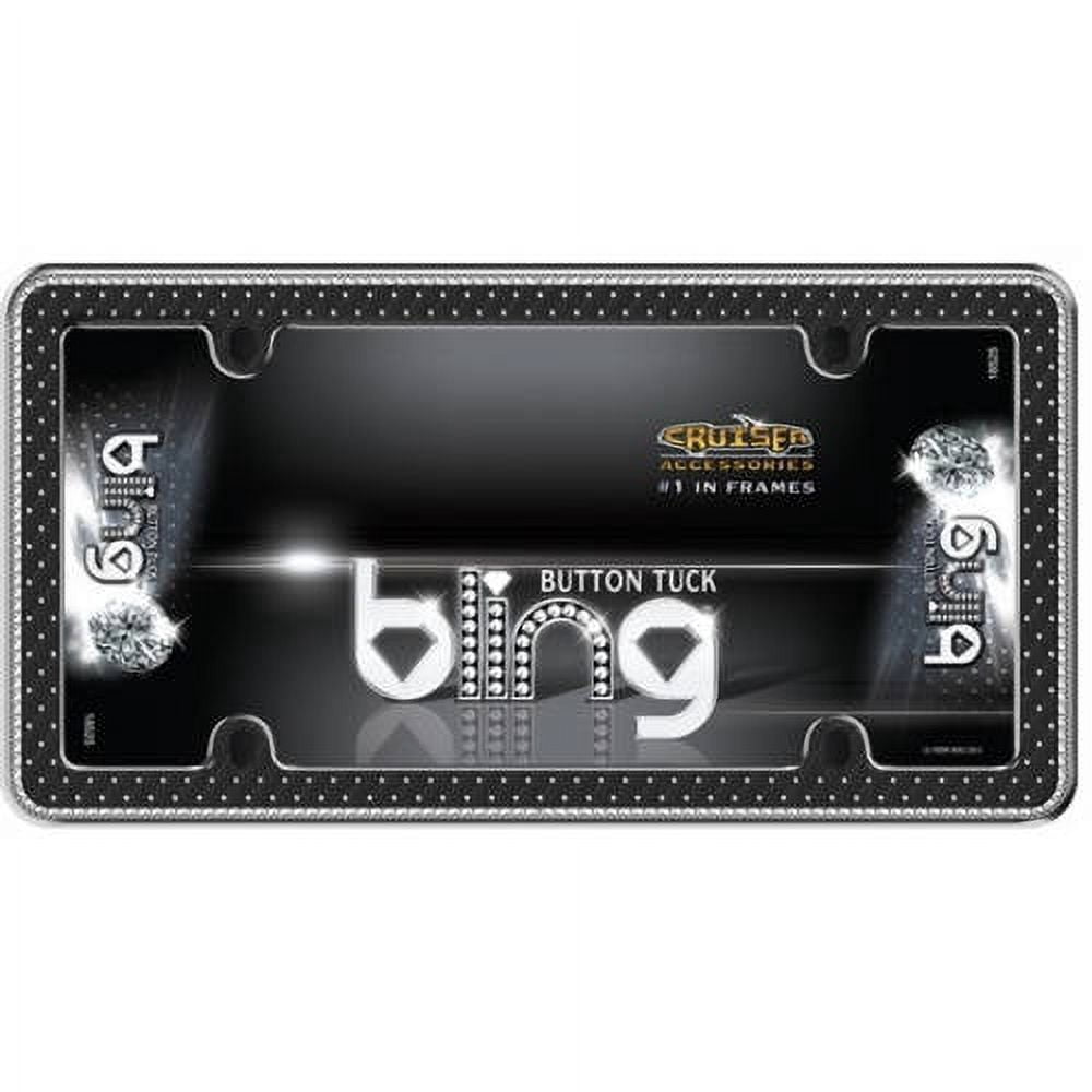 Cruiser Accessories Button Tuck Bling, Chrome/Black/Clear - Walmart.com