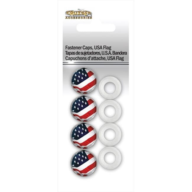 Cruiser Accessories Fastener Caps- USA Flag- Pack of 24 - Walmart.com