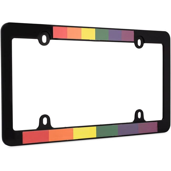 Cruiser Accessories 40450 Pride License Plate Frame, Black & Multi ...