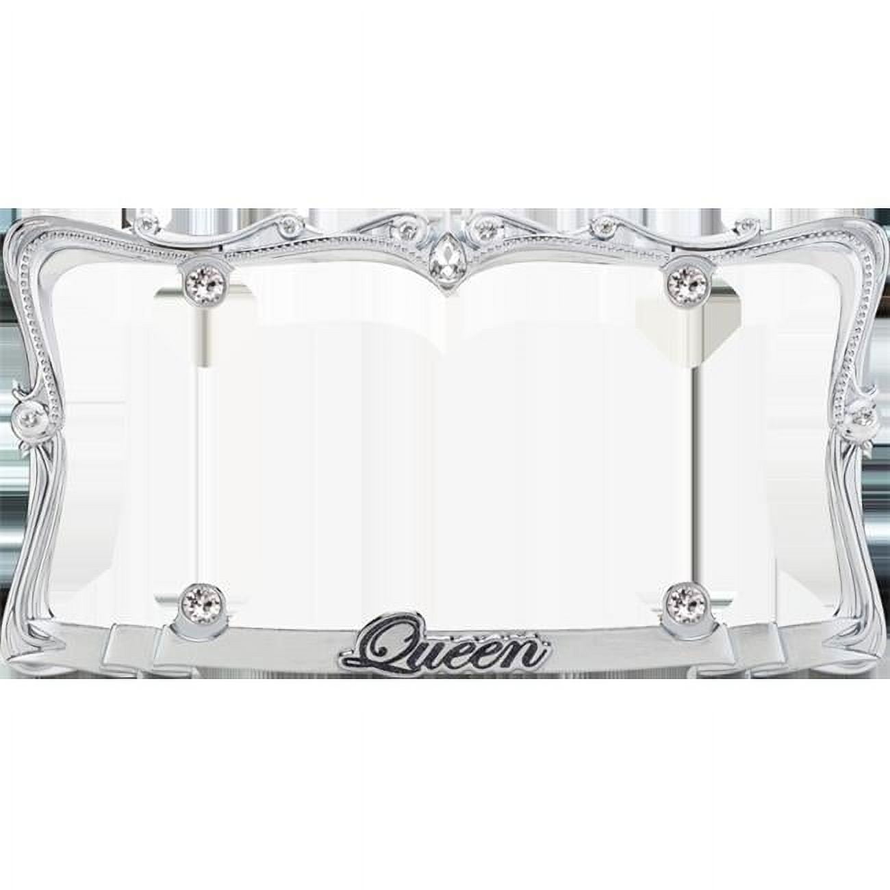 Cruiser Accessories Queen License Plate Frame, Chrome & Clear With ...
