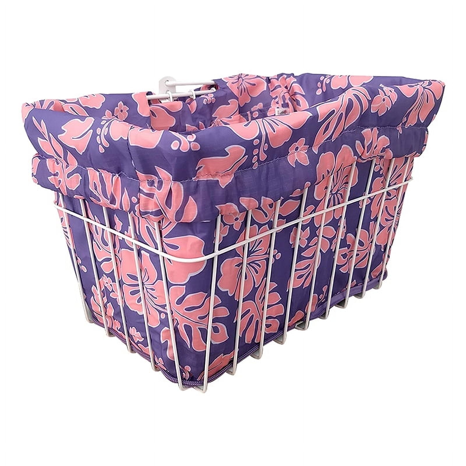 Cruiser Candy Bicycle Basket Liner Tote, Beach Cruiser Basket Cover ...