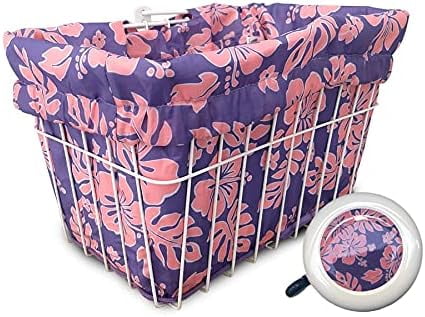 Cruiser Candy Bicycle Basket Liner & Tote in One, Stylish Beach Cruiser ...