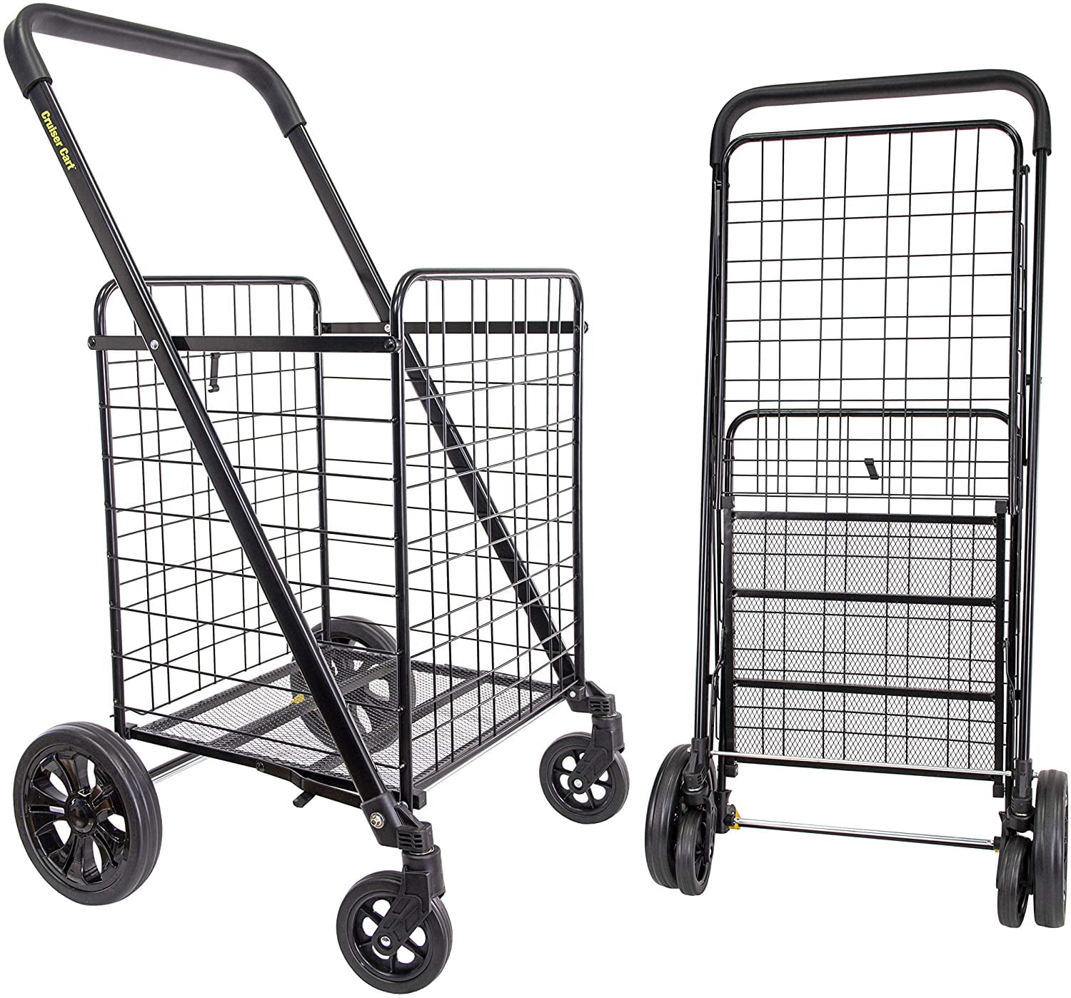 Cruiser Cart Deluxe 2 - Heavy Duty Folding Utility Cart with Big Wheels ...