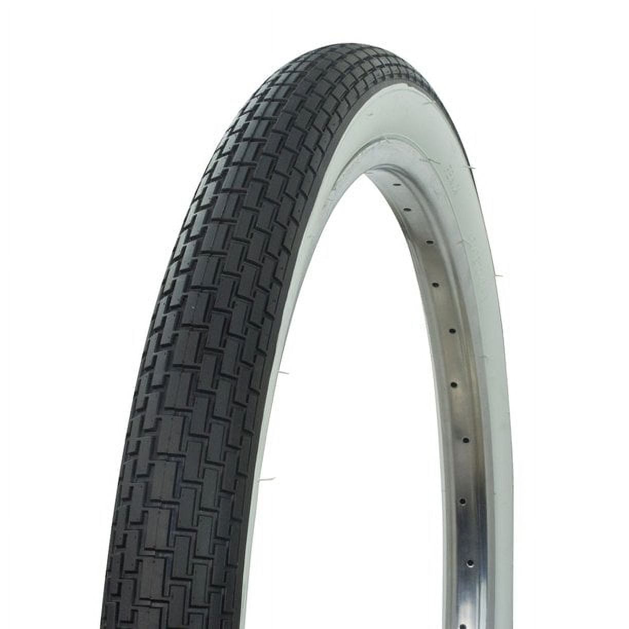 Cruiser Small Brick Tire 24in x 2.125in G-5009(Black/White) - Walmart.com