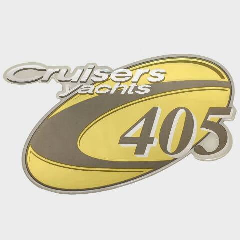 Cruisers Boat Raised Emblem Decal V1808600 | 405 Motoryacht Sticker ...