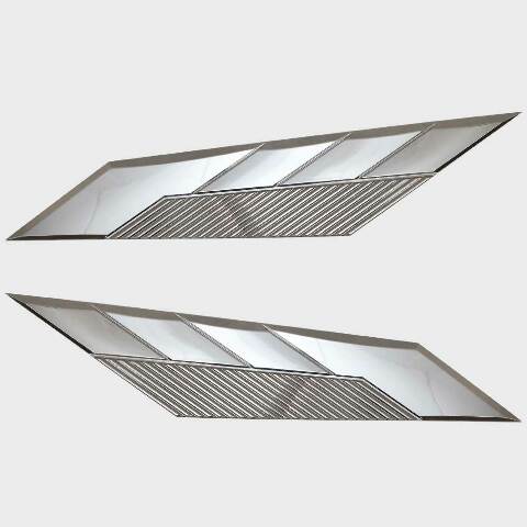 Cruisers Boat Raised Hull Decals | Accent Silver Stickers (2 PC ...