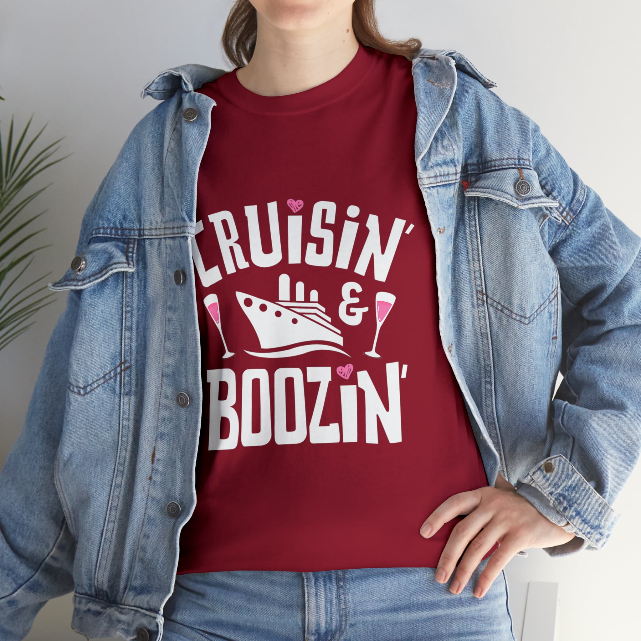 Cruisin And Boozin Cruise Ship Cruising Drinking Men TShirt - Walmart.com