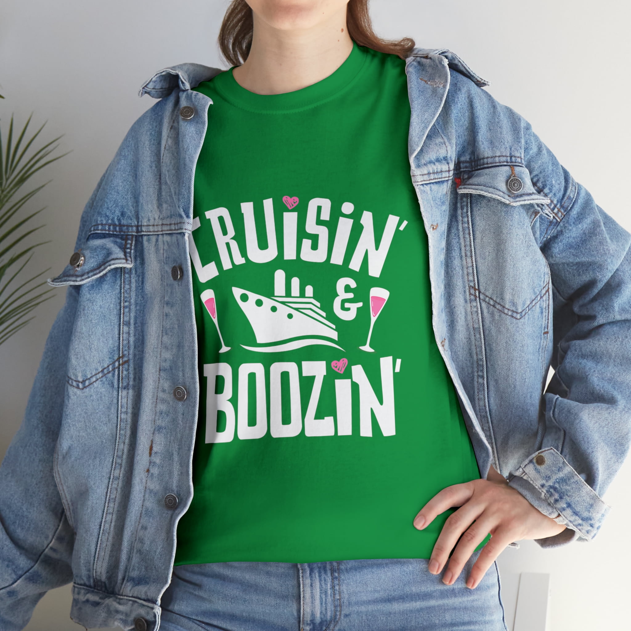 Cruisin And Boozin Cruise Ship Cruising Drinking Men TShirt - Walmart.com