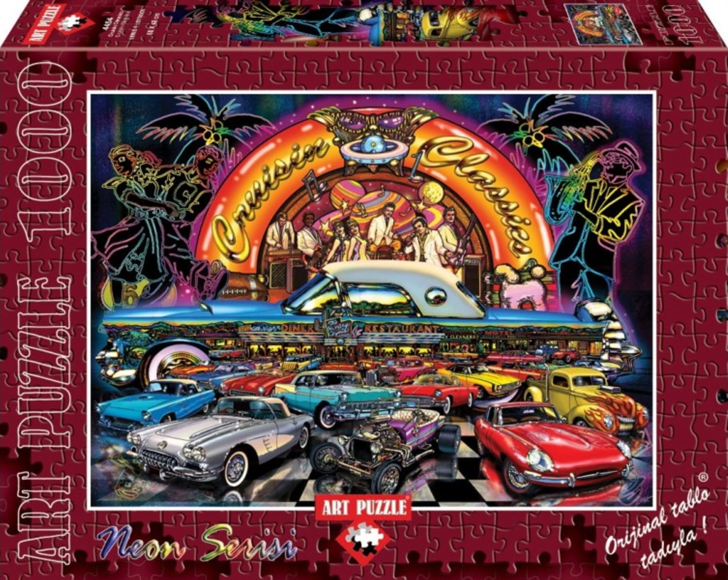 Cruisin' Classics - Neon Series 1000 Piece Puzzle - Walmart.com