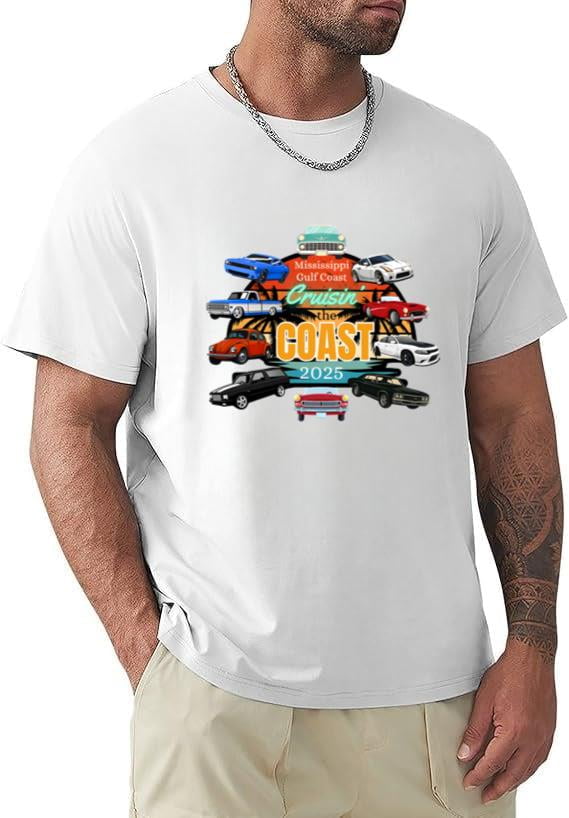 Cruisin The Coast Classic Auto Enthusiast Retro Car Show Pride T-shirt ...