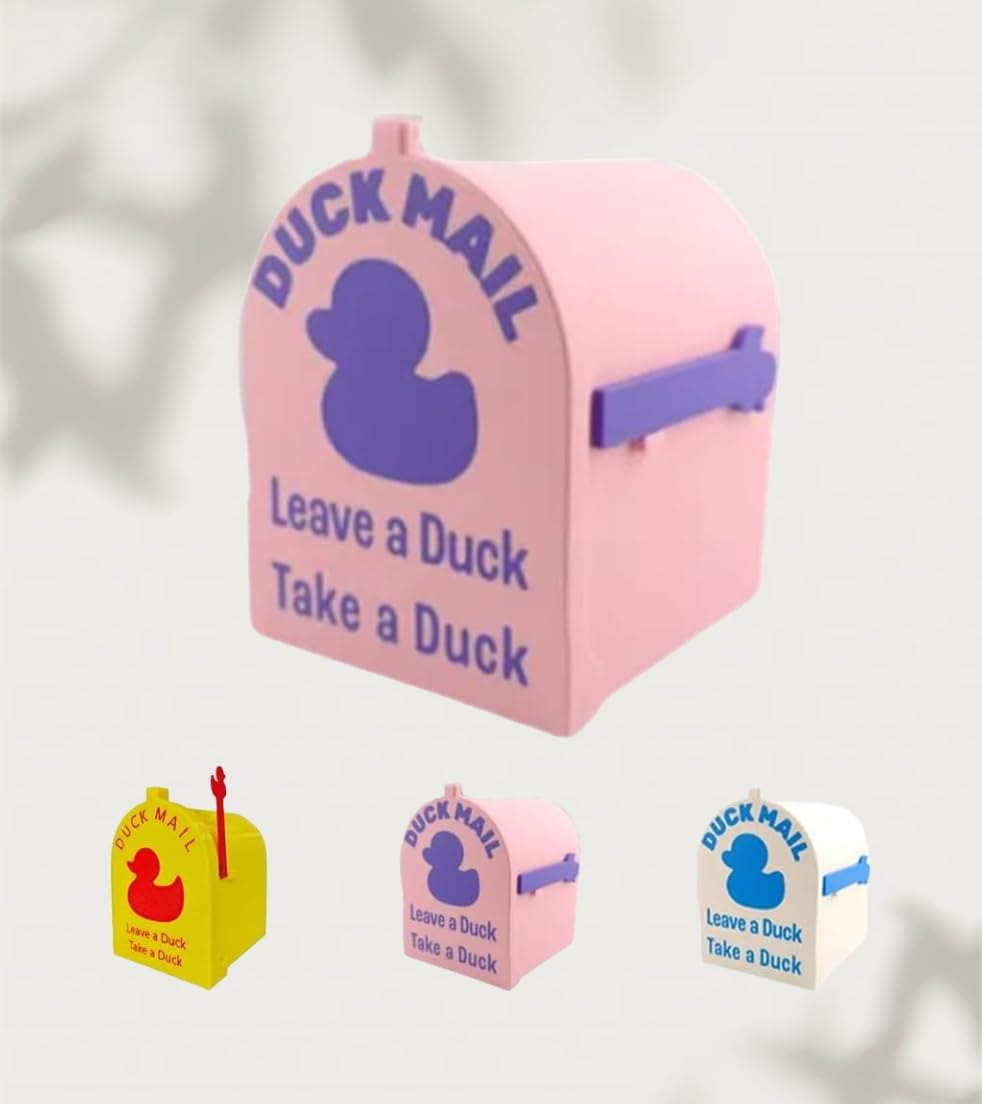 Cruising Duck Mini Mailbox Door Magnet, Duck Magnets, Funny Yellow Duck ...