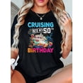 Cruising Into My 50th Birthday Trip Vacation Cruise Birthday T-Shirt ...