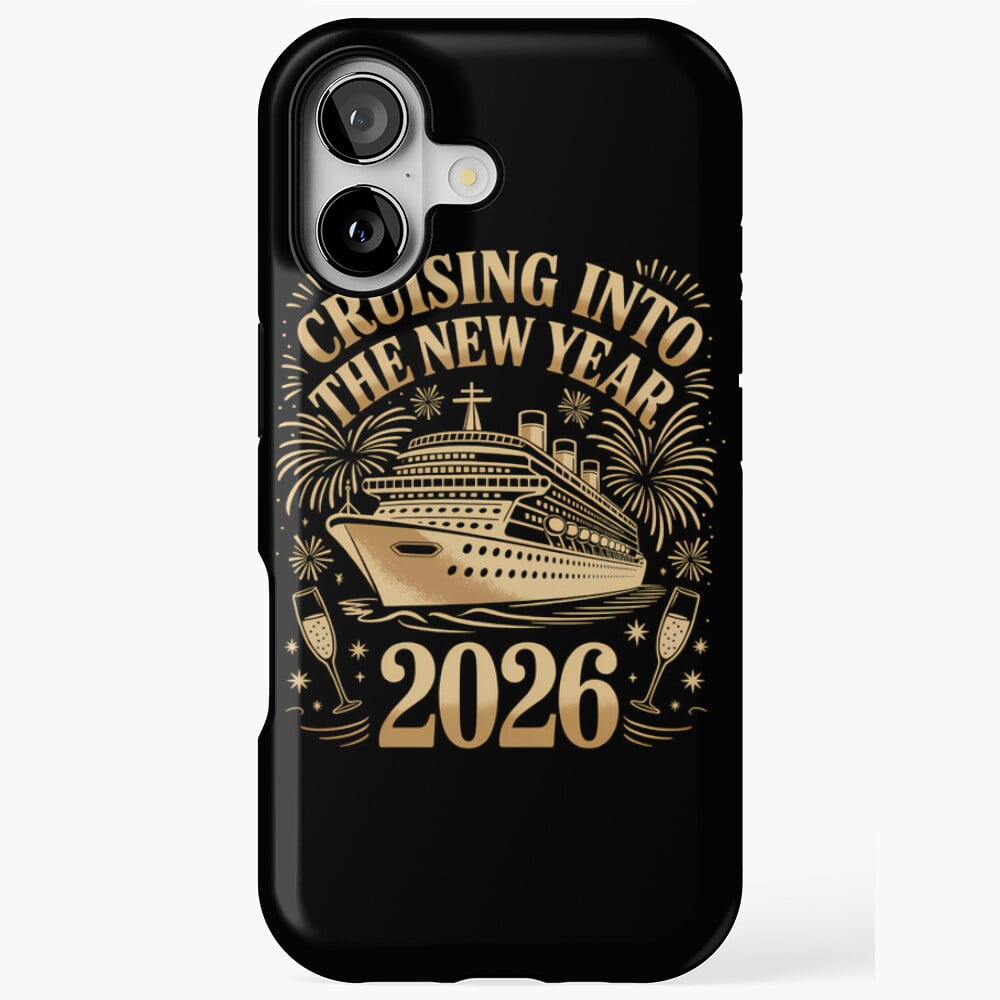 Cruising Into The New Year iPhone Case 17 16 15 14 13 12 11 Pro Max ...