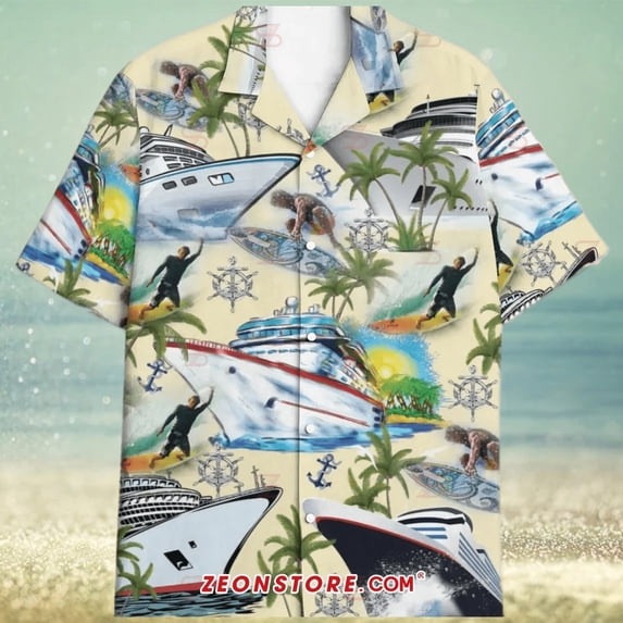 Cruising Surfing Hawaiian Shirt - Walmart.com