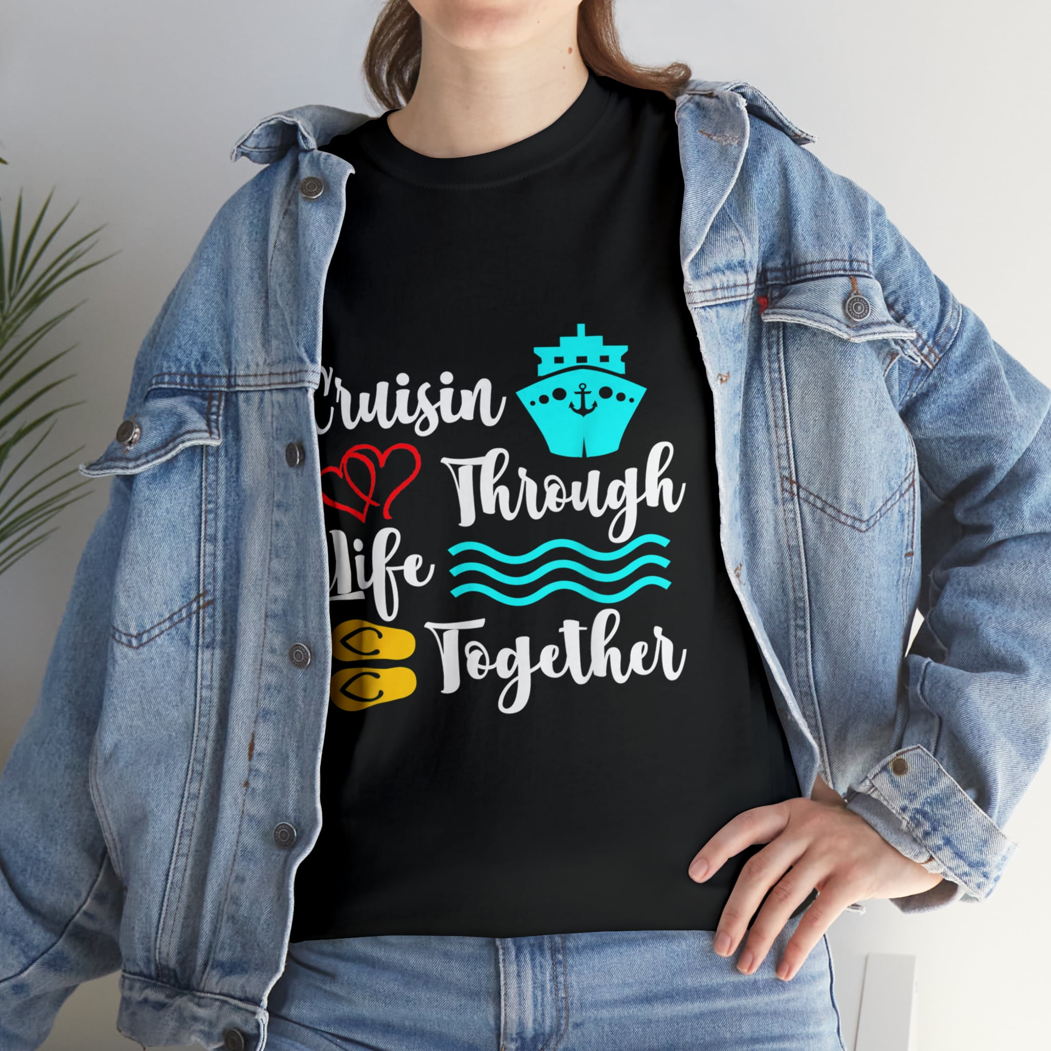 Cruising Through Life Together Couples Cruise TShirt - Walmart.com