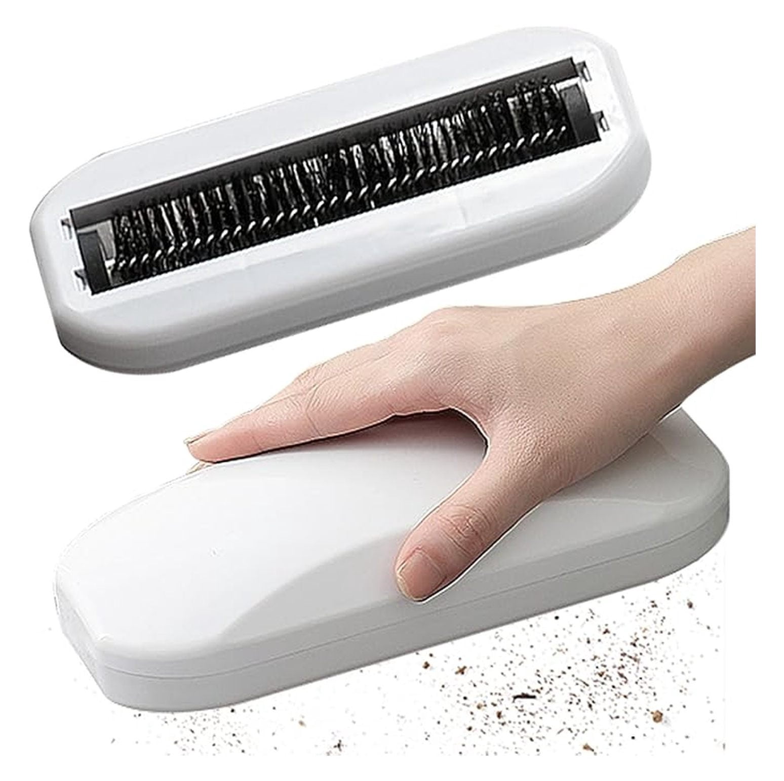 Crumb Sweeper 2Pcs Handheld Rolling Ergonomic PP Bristle Nutshell Crumb ...