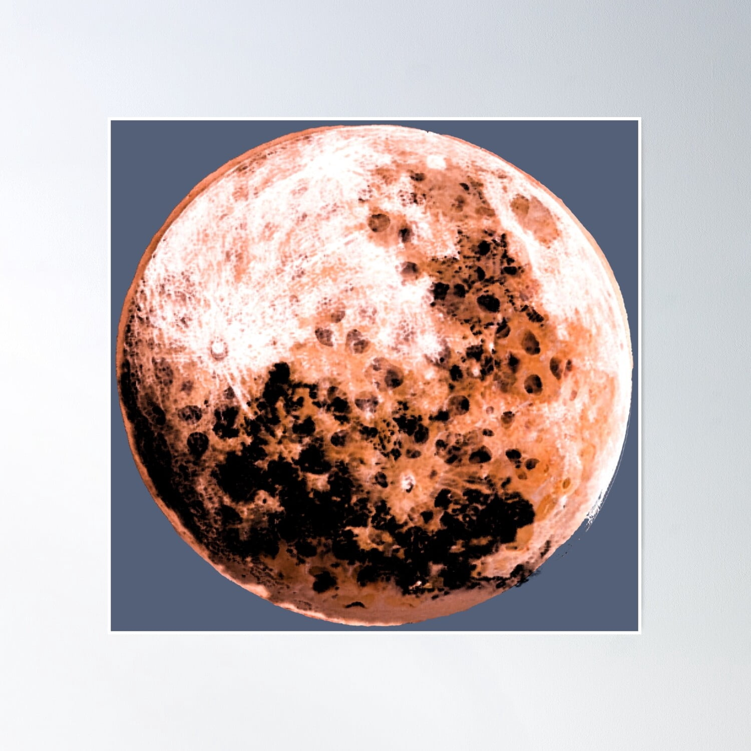 Crumpet Blood Moon Poster Wall Art, Modern Wall Decor, 24x24 UNFRAMED ...
