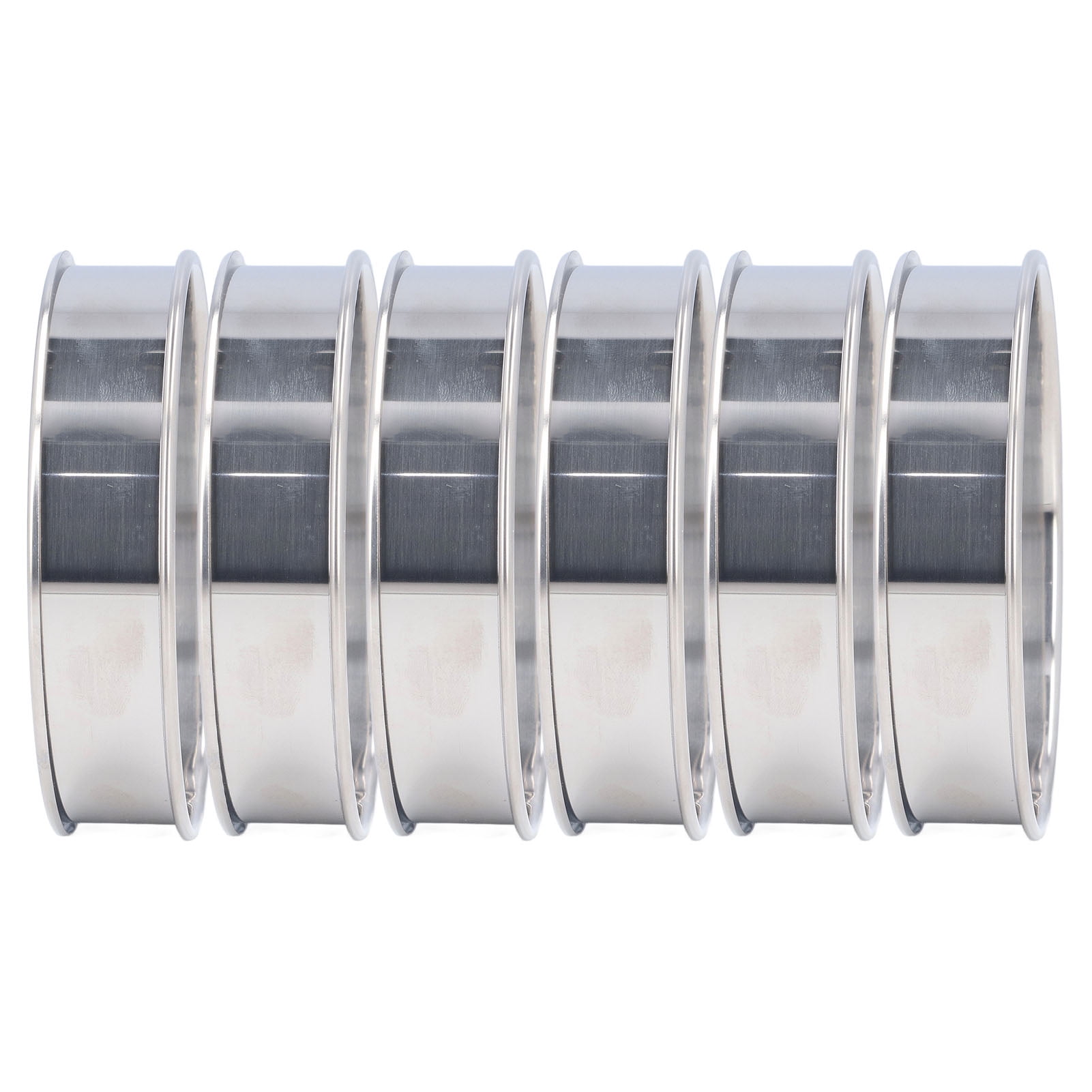 Crumpet Rings, Double Volume Design 6 PCS Stainless Steel English ...