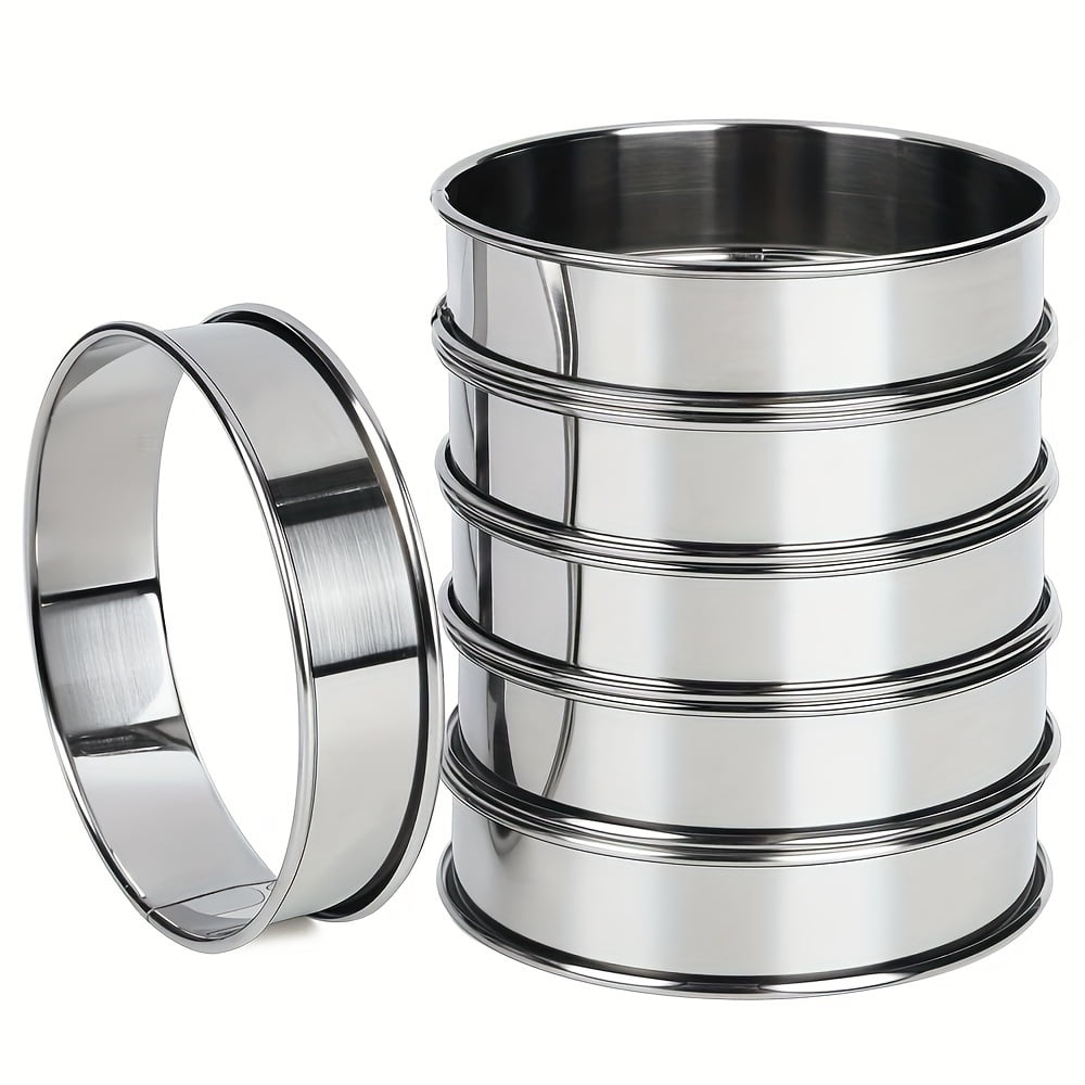 Crumpet Rings, English Muffin Rings, Stainless Steel Tart Ring For ...