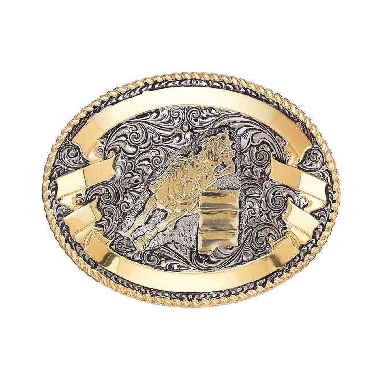 Crumrine C02163 Antique Oval Barrel Racer Female Buckle - Walmart.com