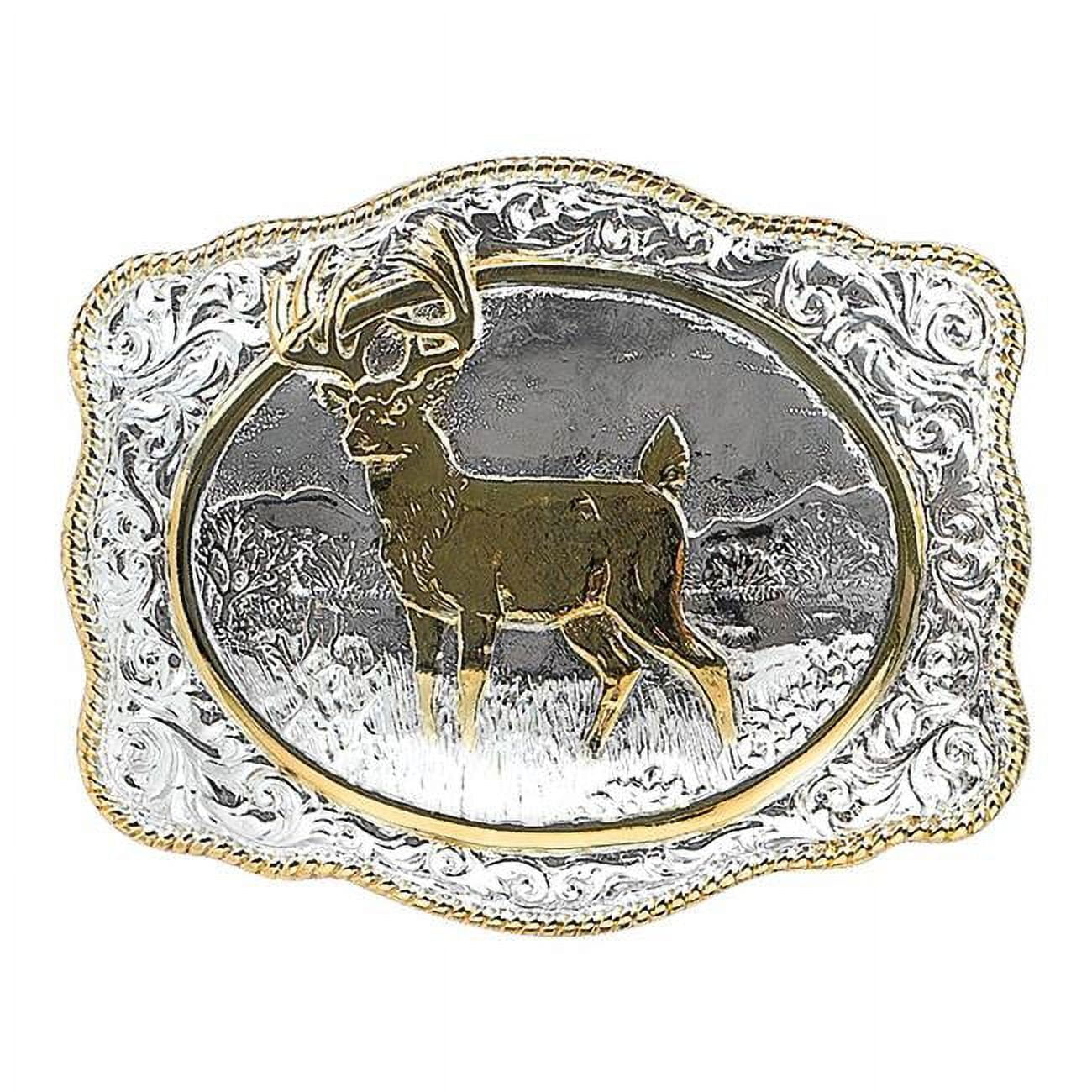 Crumrine Men's Scalloped Two Toned Buck Belt Buckle 38062 - Walmart.com