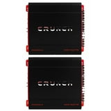 Crunch 4 Channel 1000 Watt Amp A/B Class Car Stereo Amplifier (2 Pack ...