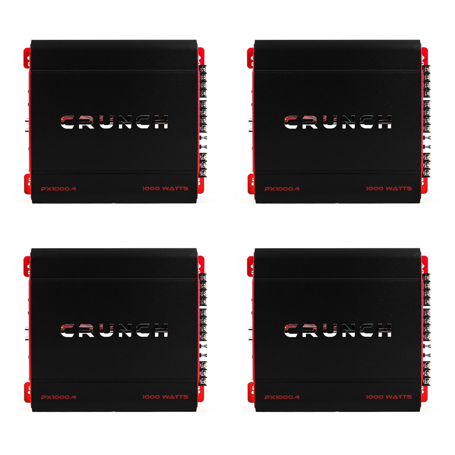 Crunch 4 Channel 1000 Watt Amp A/B Class Car Stereo Amplifier PX-1000.4 ...