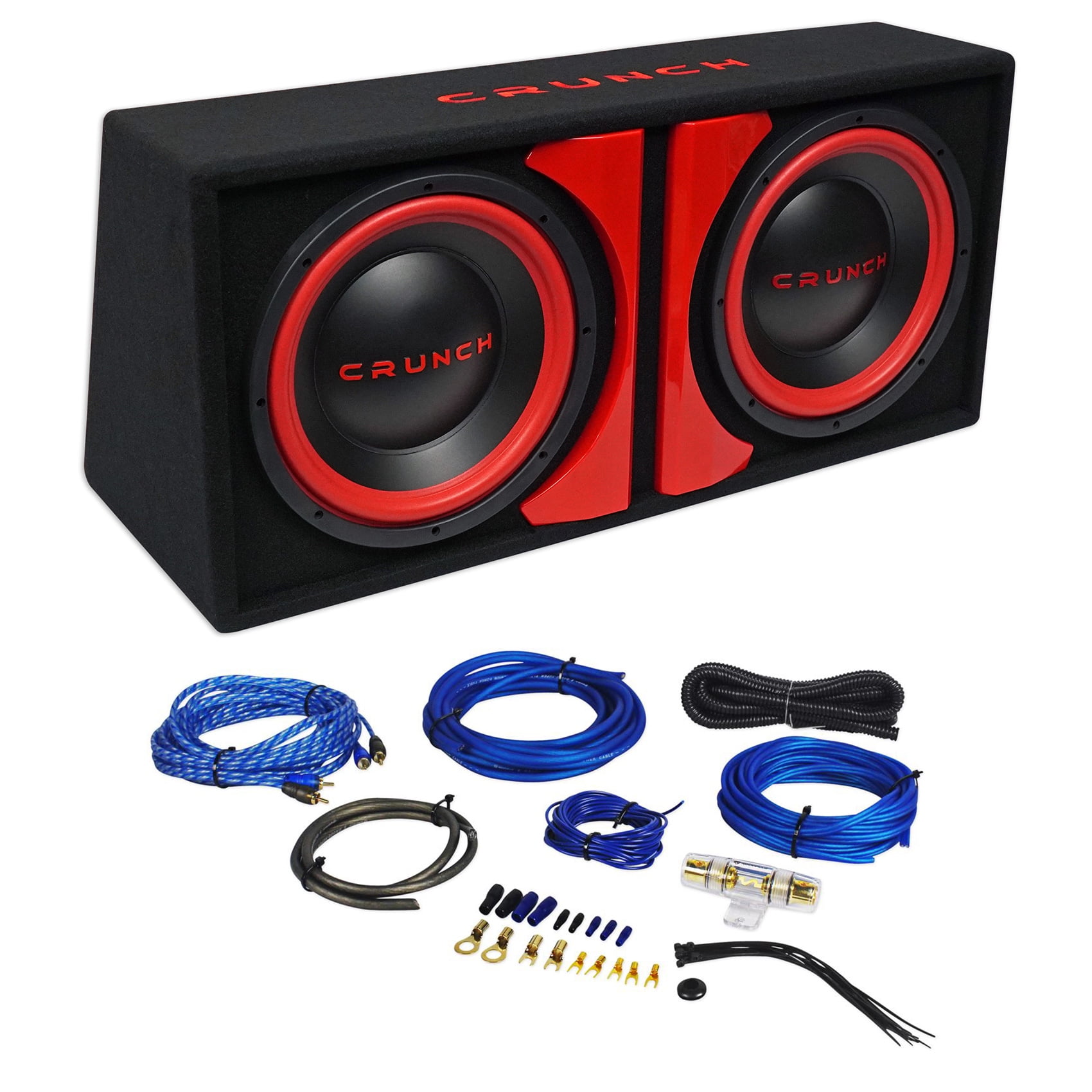 Crunch CR-212A Amplified Subwoofer Package: Dual 12" 1000w Powered ...