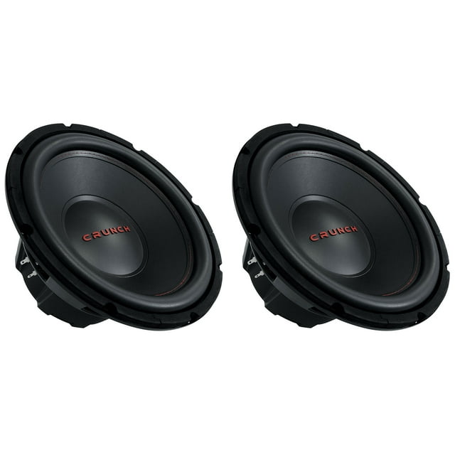 Crunch 4 Ohm 12-Inch Car Subwoofer Speakers, 800 Watts, 2 Pack ...