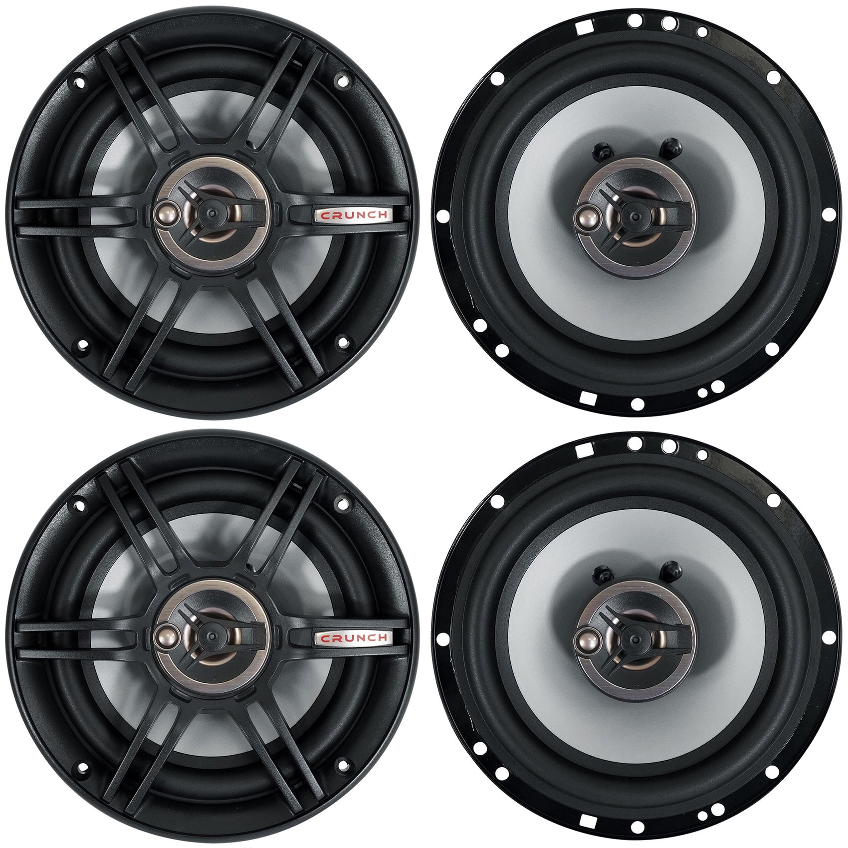 "Crunch CS653 6.5"" Car Audio 3-Way Speakers 2 Pair | 300 Watts Max" - Walmart.com
