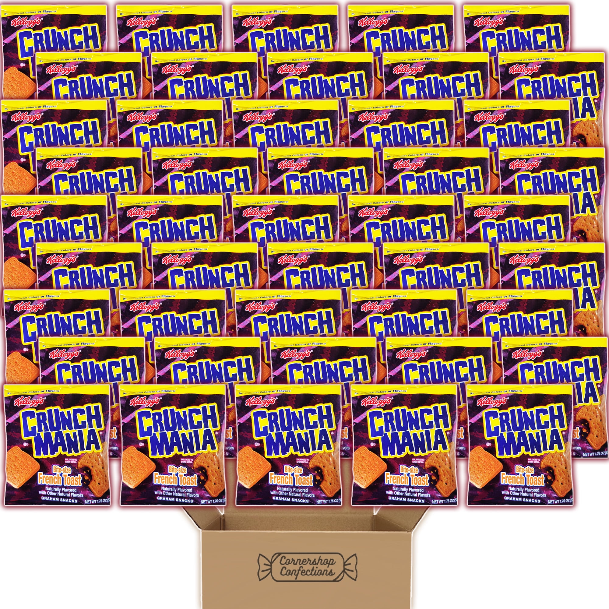 Crunch Mania Graham Snacks Bulk Pack - French Toast - 45 Individually ...