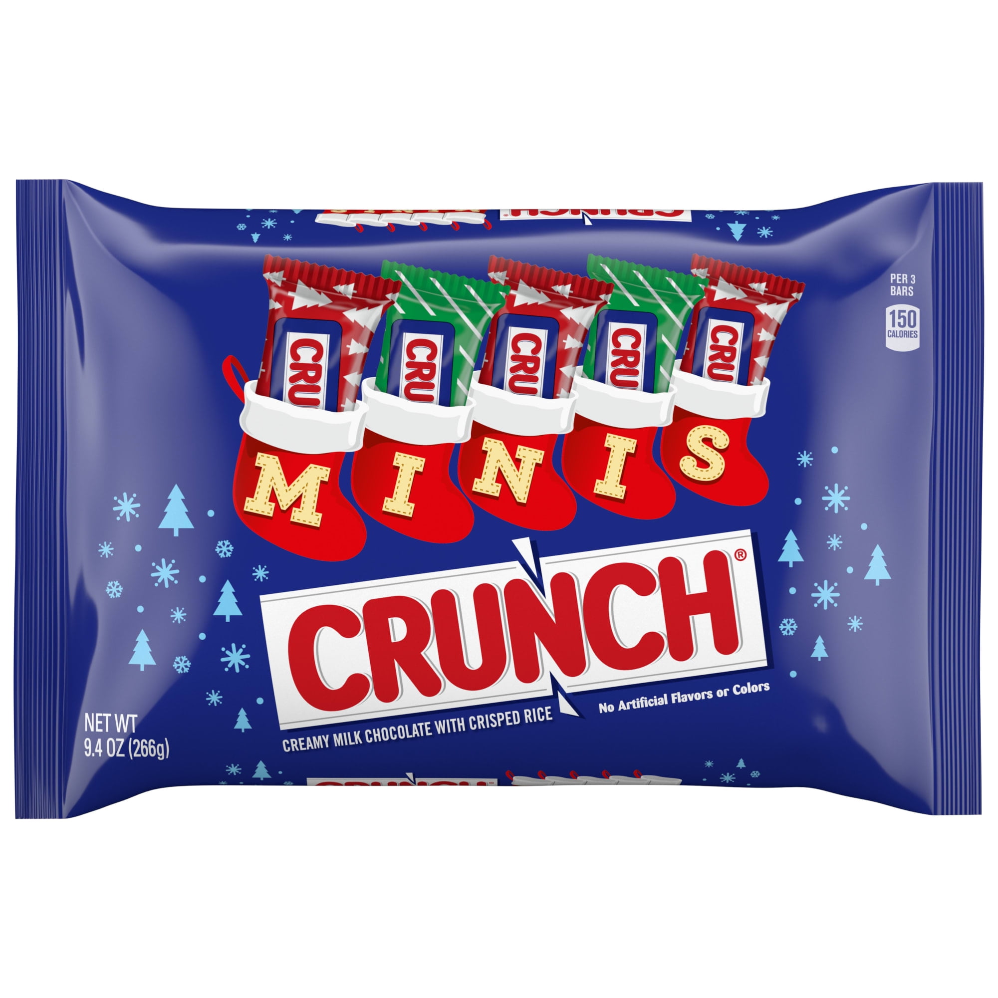 CRUNCH Minis, Milk Chocolate And Crisped Rice Candy Bars, Stocking ...