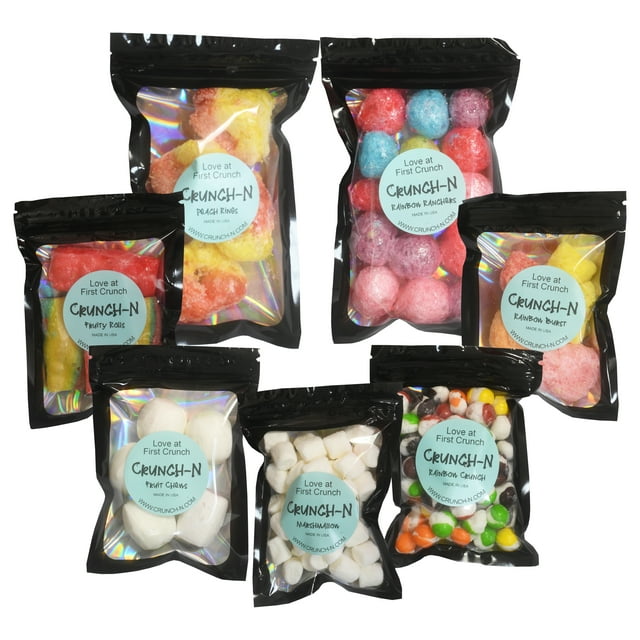 Crunch-N 7PCS Freeze Dried Candy Sample Pouch Snack - Walmart.com