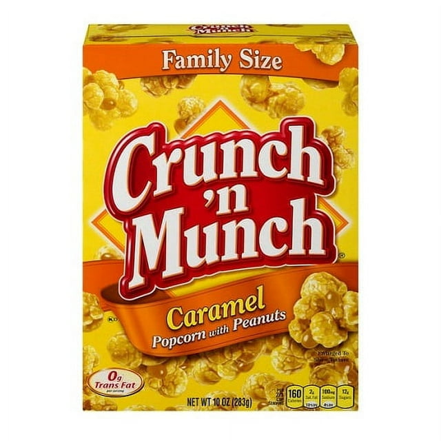 Crunch 'N Munch Family Size Caramel Popcorn with Peanuts Sharing ...
