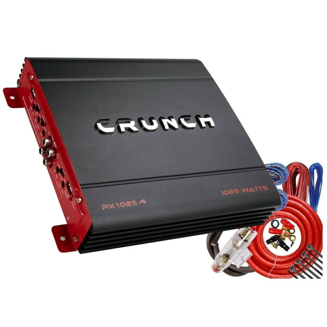 Crunch PX-1025.4 Automotive 4 Channel 1000 Watt Amp Car Stereo ...